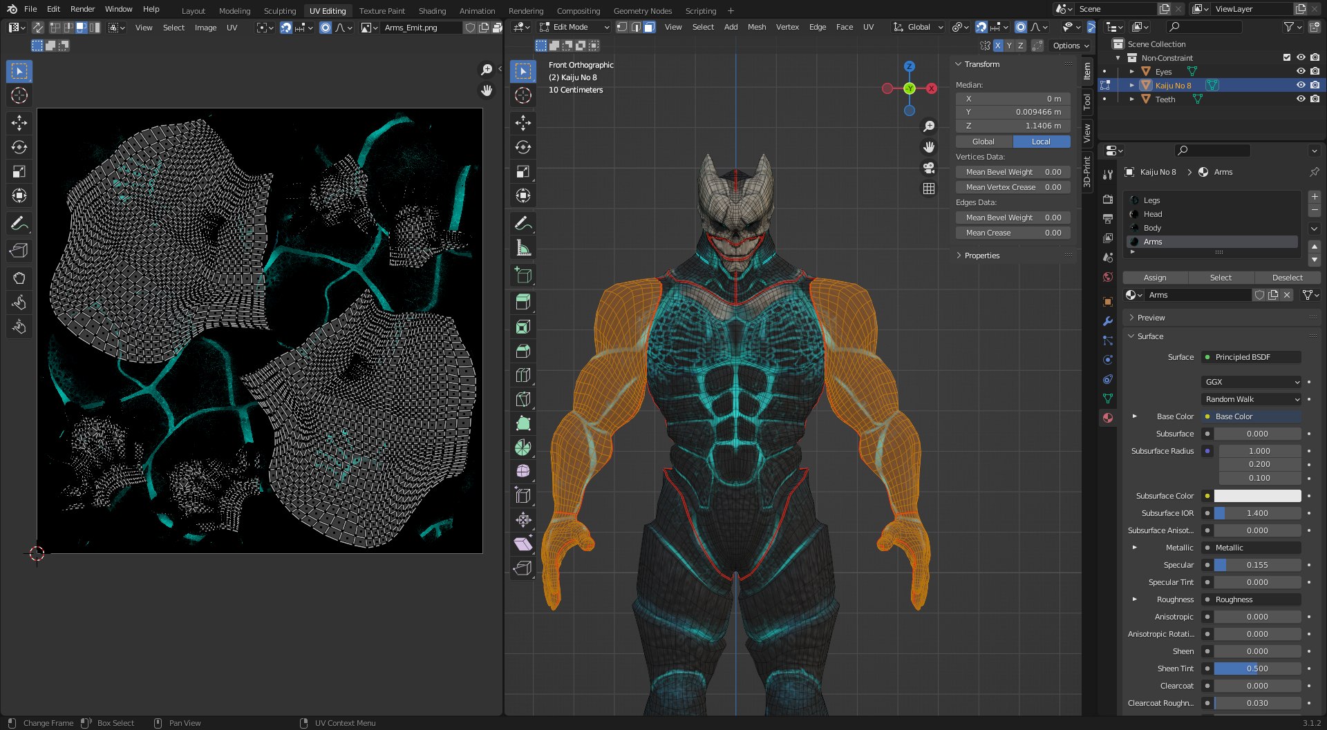 3D Low Poly - Kaiju No 8 - Hibino Kafka Model - TurboSquid 2246508