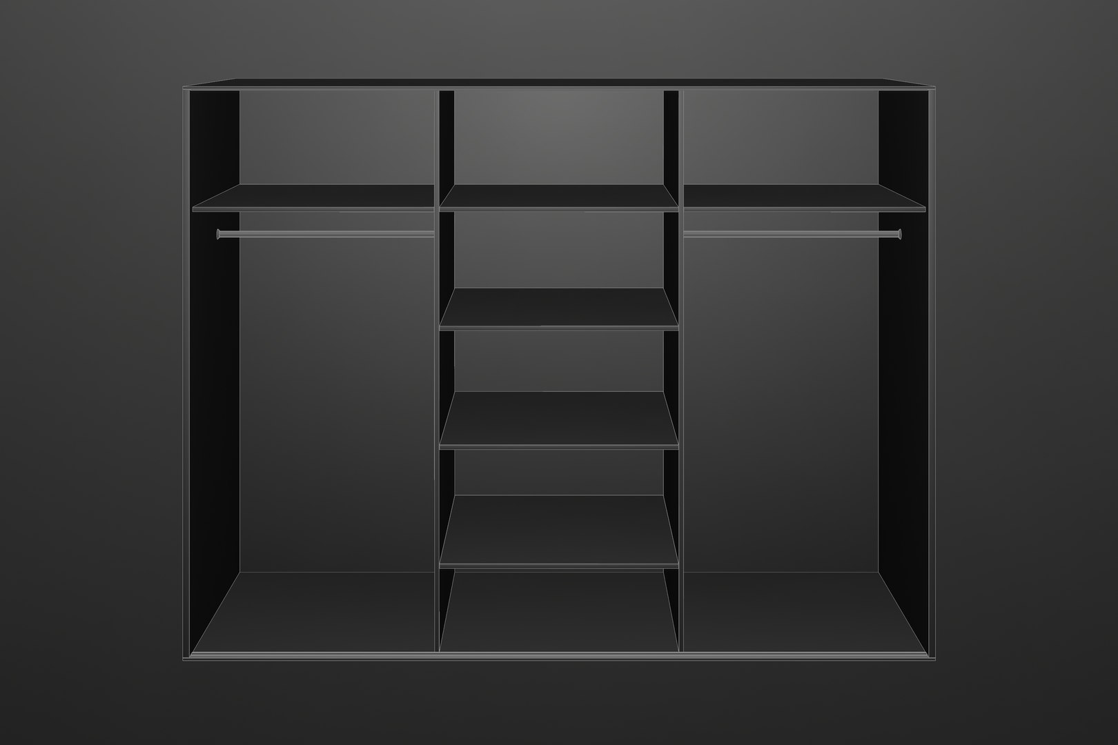 Free 3D Free Wardrobe Model - TurboSquid 2020484