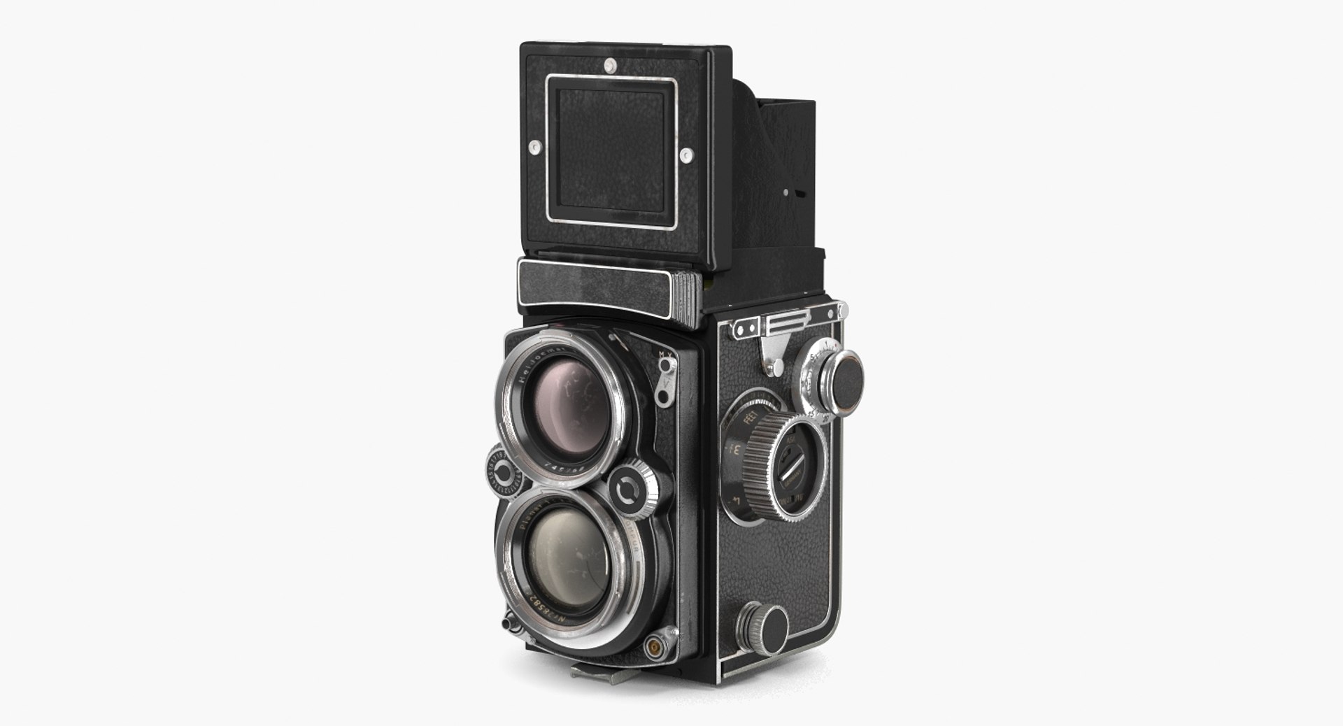 Old twin lens camera 3D - TurboSquid 1318085