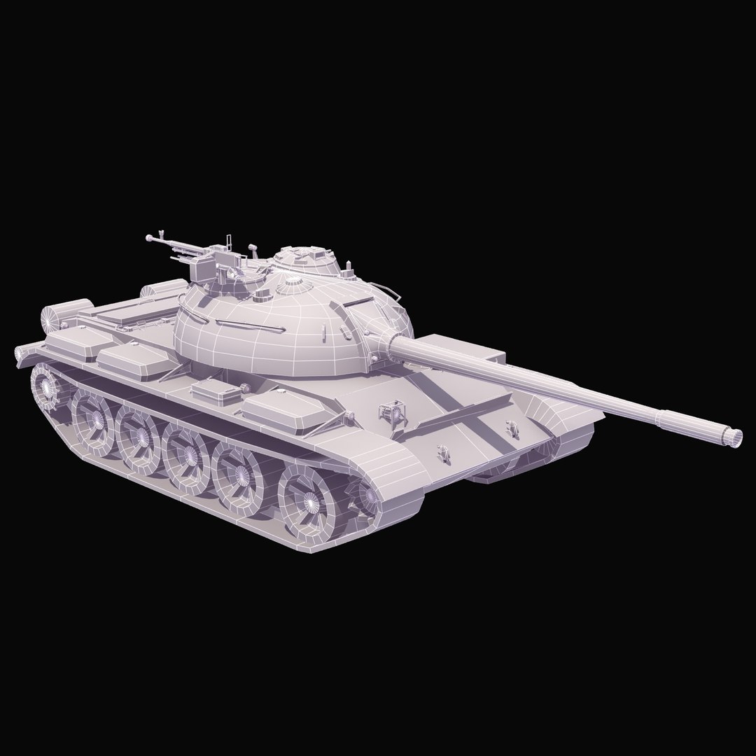 3d Type59 Battle Tank Chinese Model