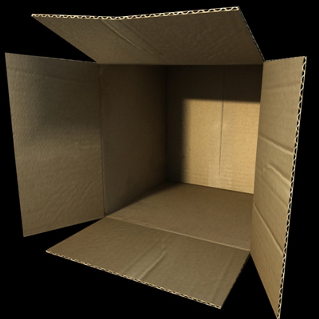 Box Card Cardboard 3d Model