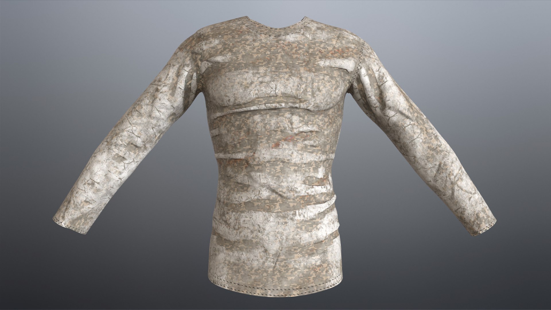 3D Military Shirt - Digital Camo - TurboSquid 2077631