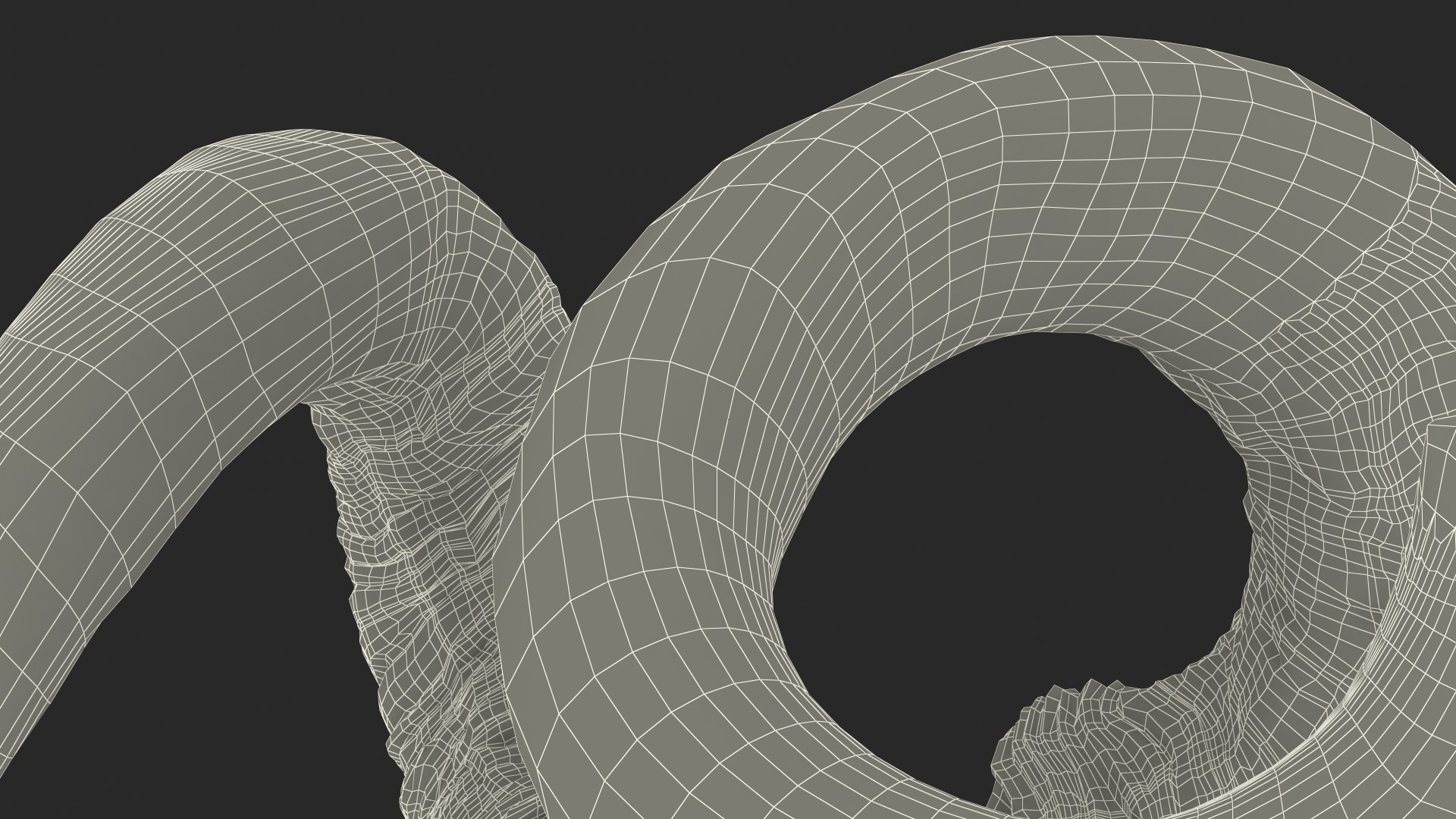 Animal Twisted Horns Dark 3D model - TurboSquid 1953130