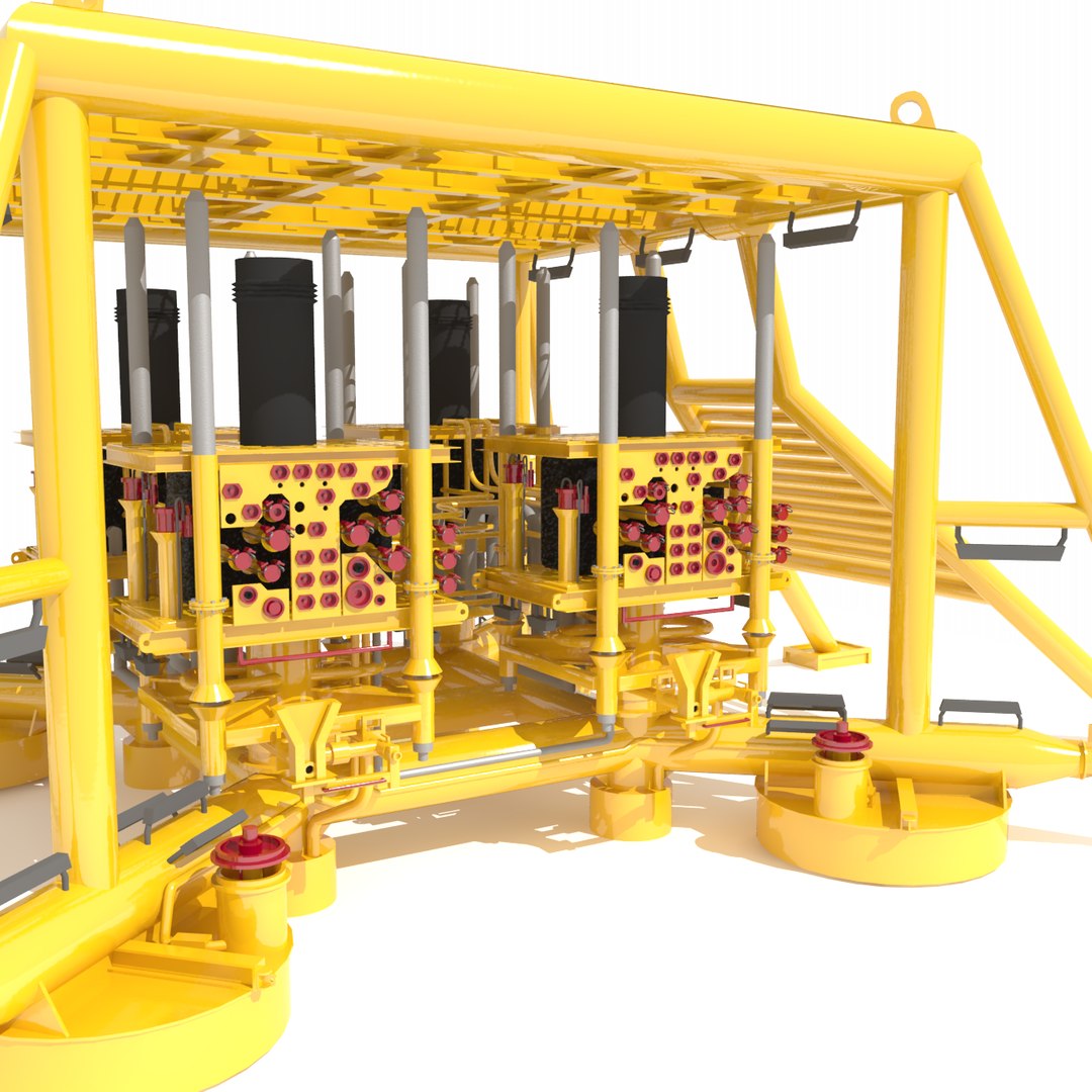 3d Model Subsea Oil Installation