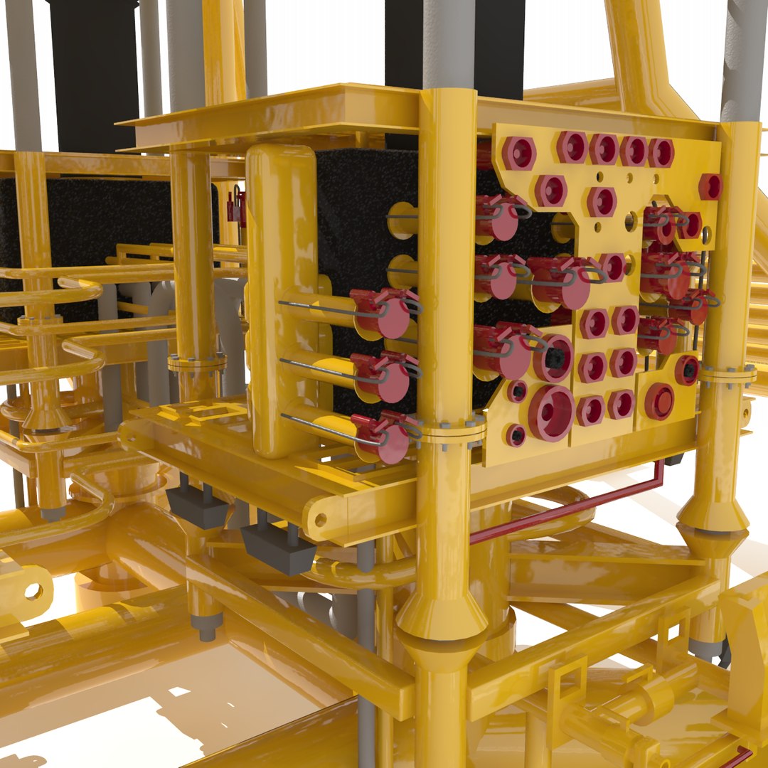 3d Model Subsea Oil Installation