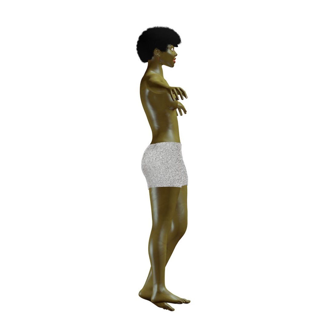 3d model woman girl lady
