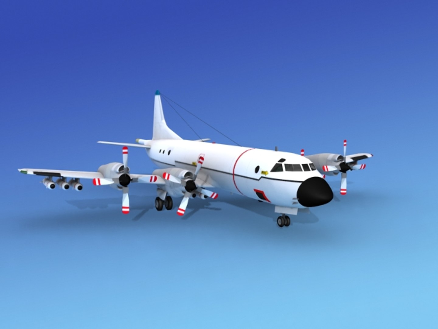 3d Orion Lockheed P-3 Model
