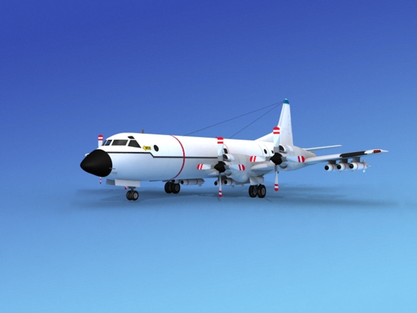 3d Orion Lockheed P-3 Model