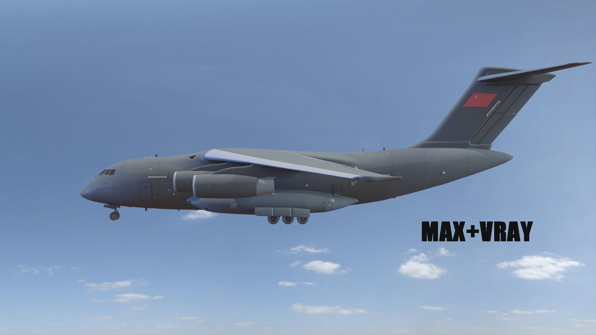 China Y-20 3D Model - TurboSquid 1236655
