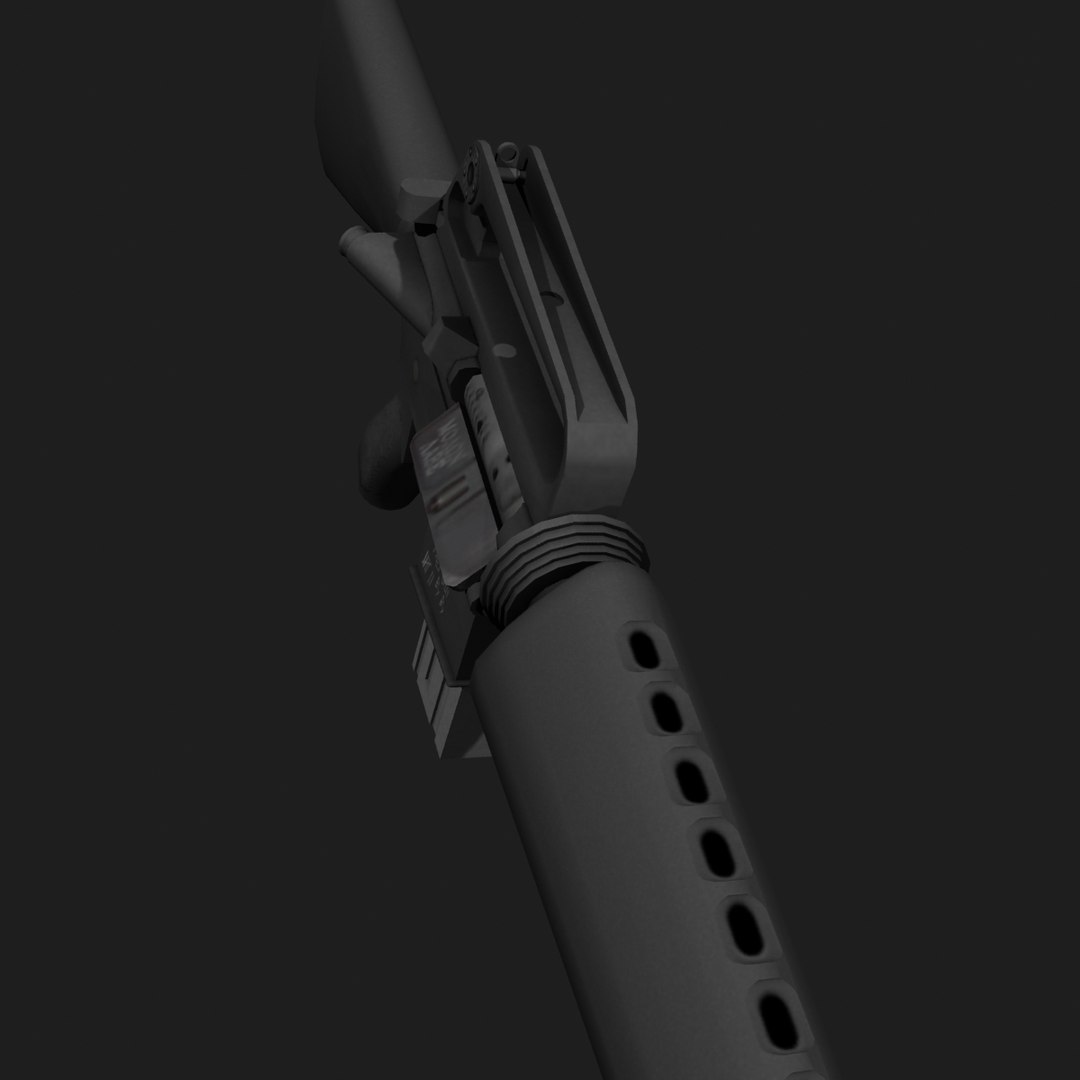 3d Xm16-e1 Rifle M16 Model