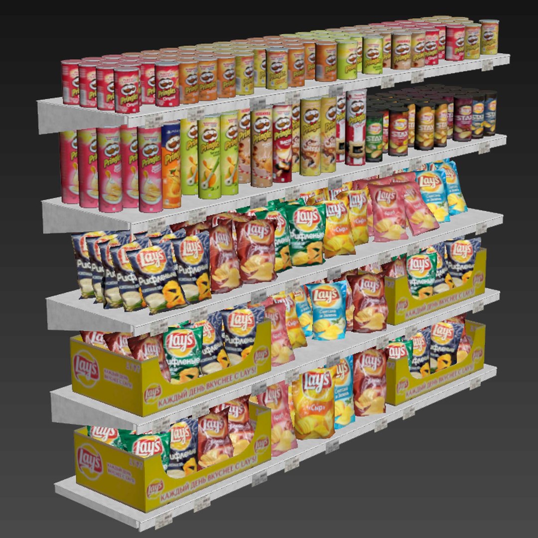 Showcase 021 Crisps 3D Model - TurboSquid 1519458