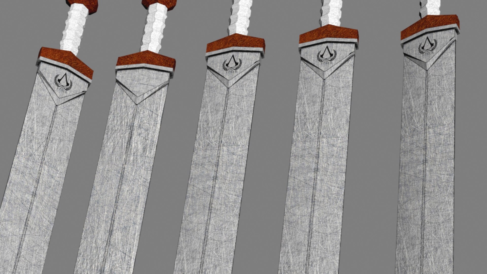 3d model of cartoon sword
