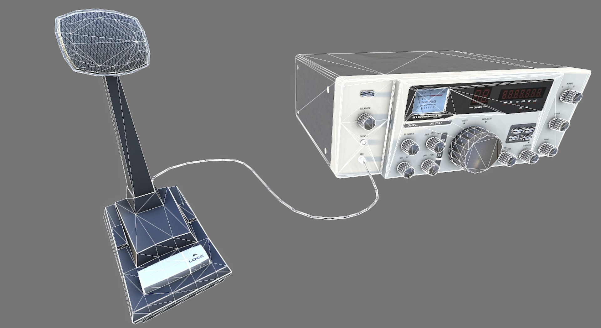 Cb Radio 3d Model