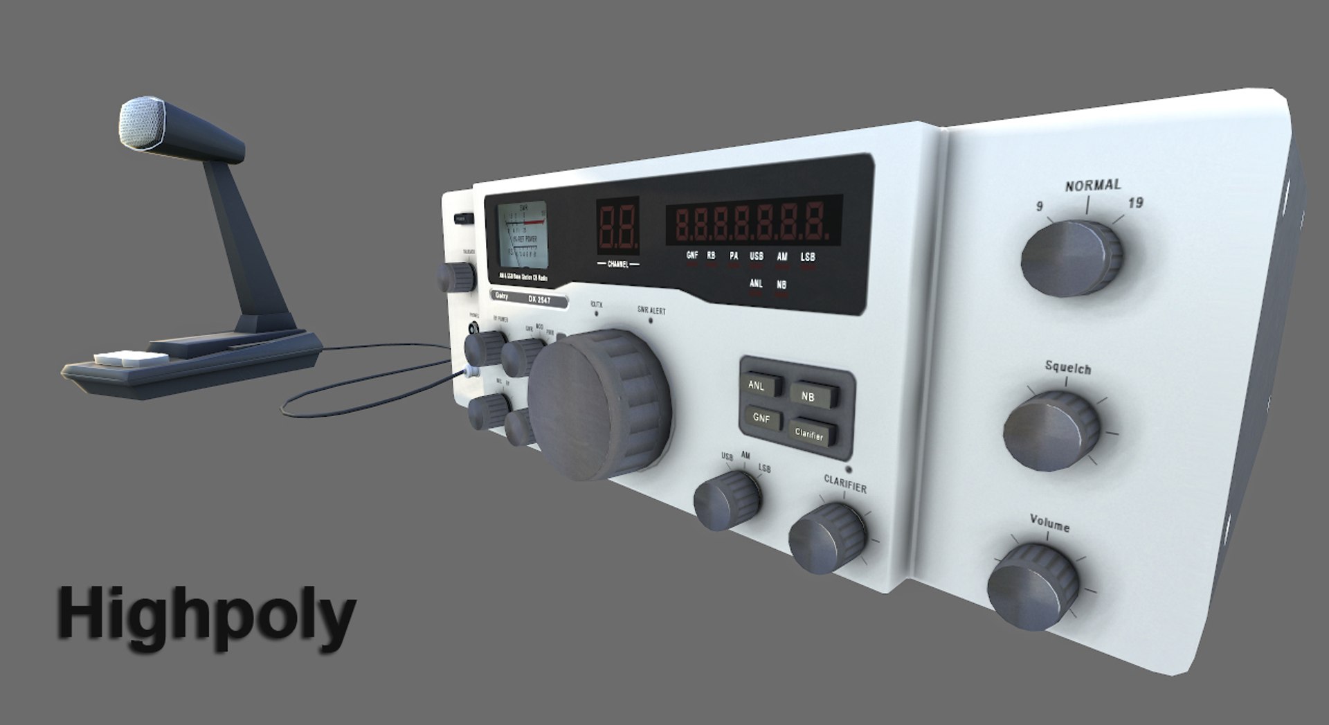 Cb Radio 3d Model