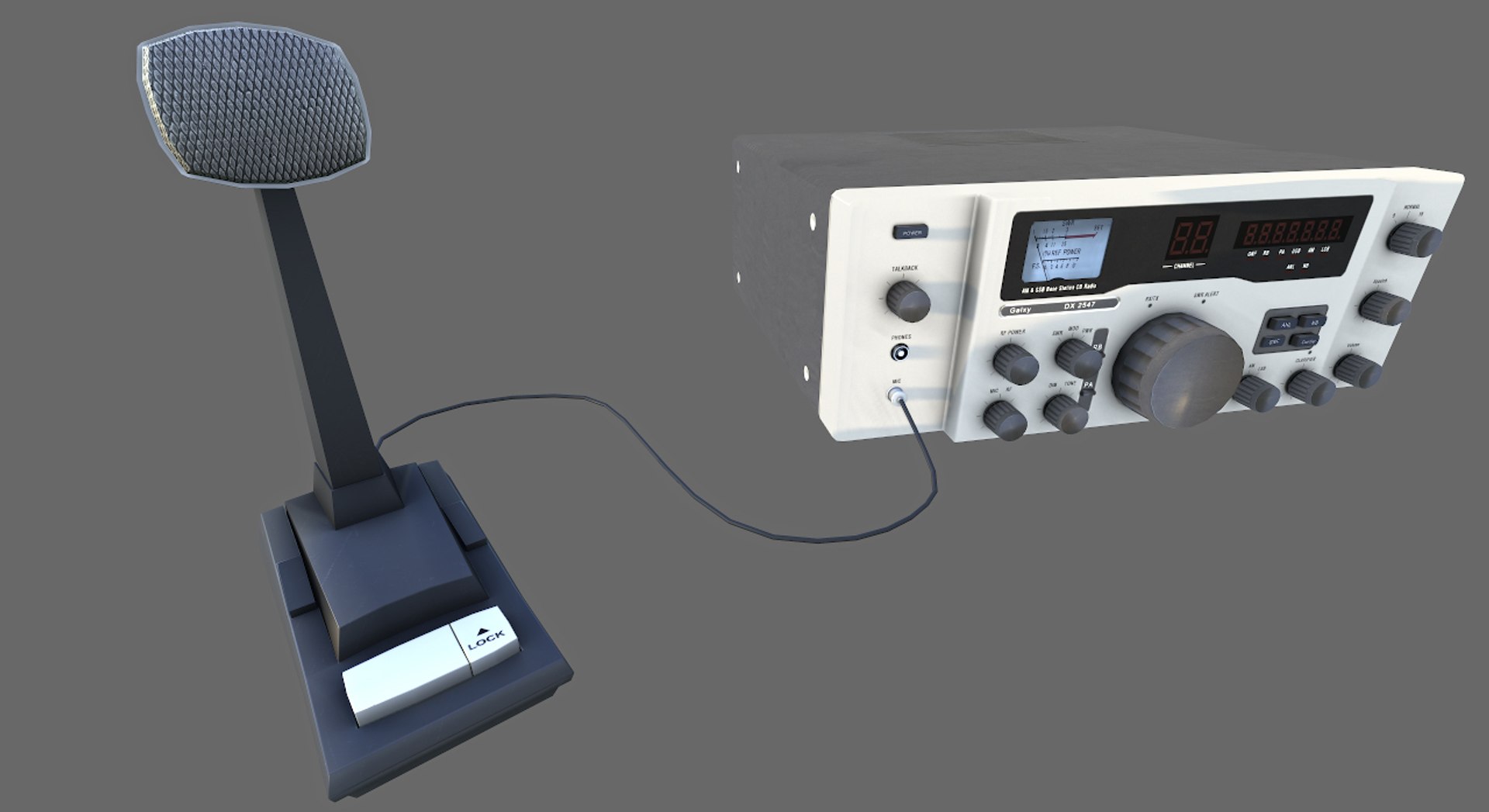 Cb Radio 3d Model