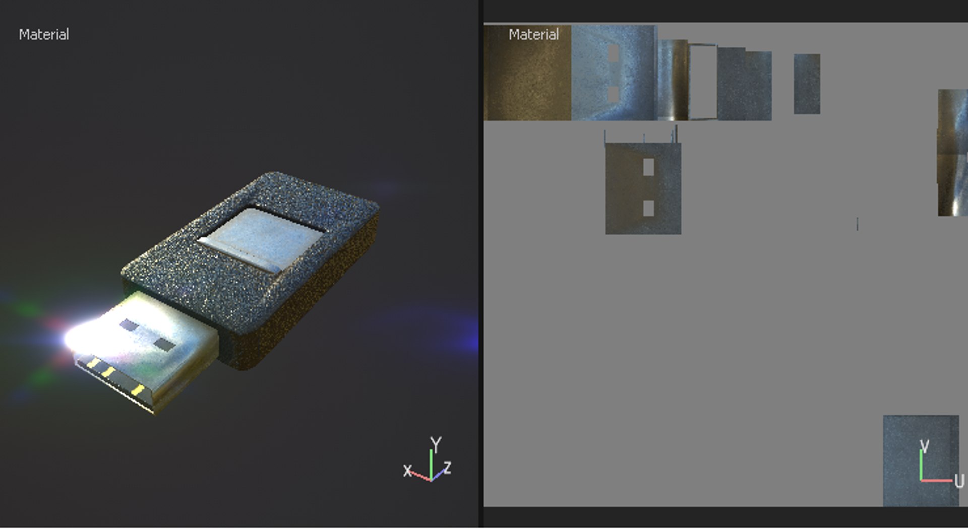Pbr Pen Drive 3d Model