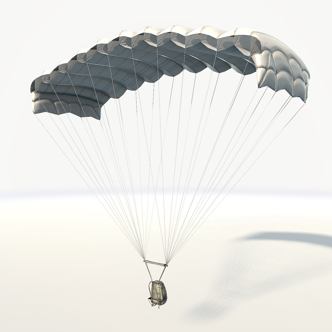 3D parachute ready games model - TurboSquid 1158180
