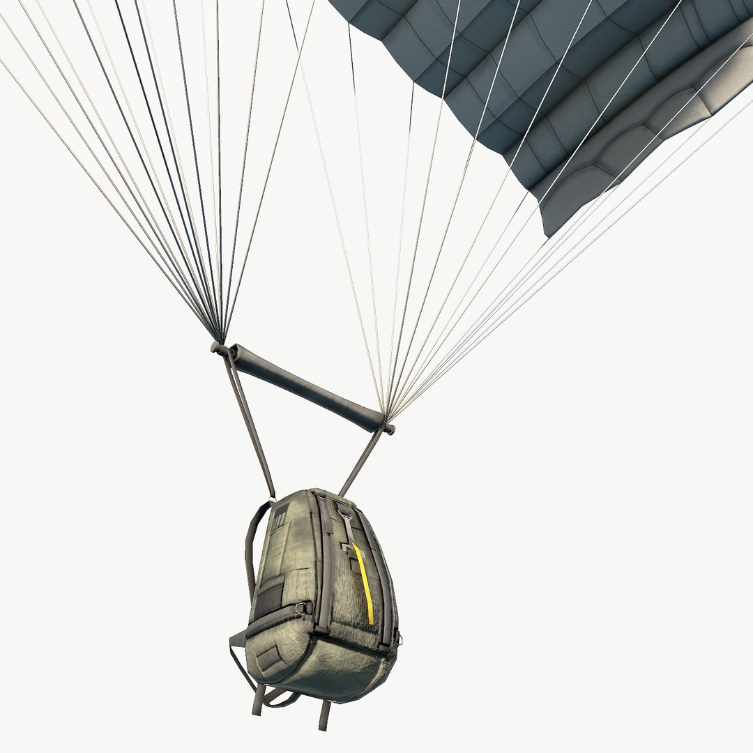 3D parachute ready games model - TurboSquid 1158180