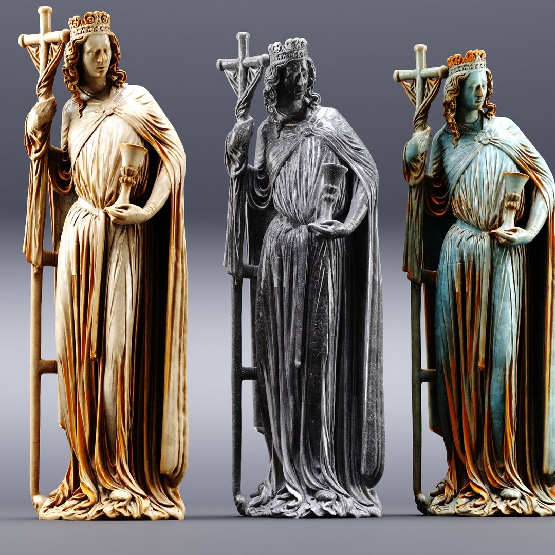 3D Model Priest Sculpture - TurboSquid 2265437