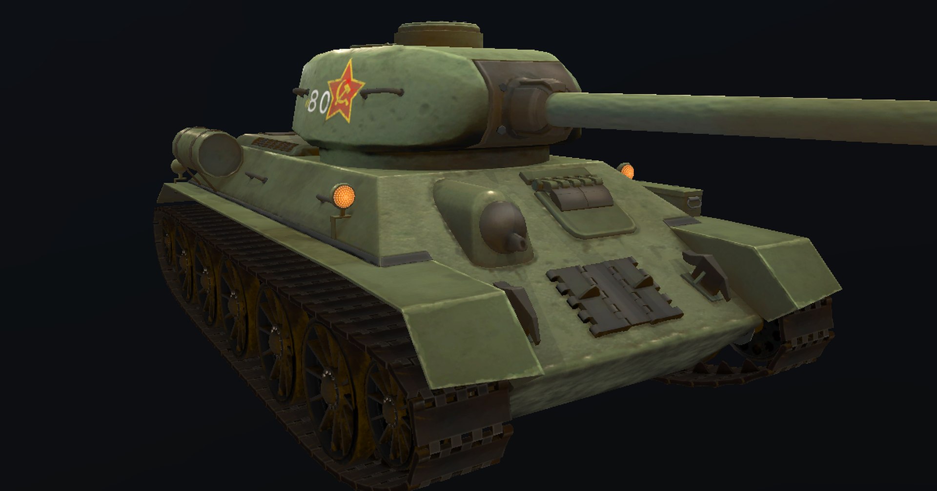T-34 Soviet Tank Hand-painted 3D Model - TurboSquid 1690626