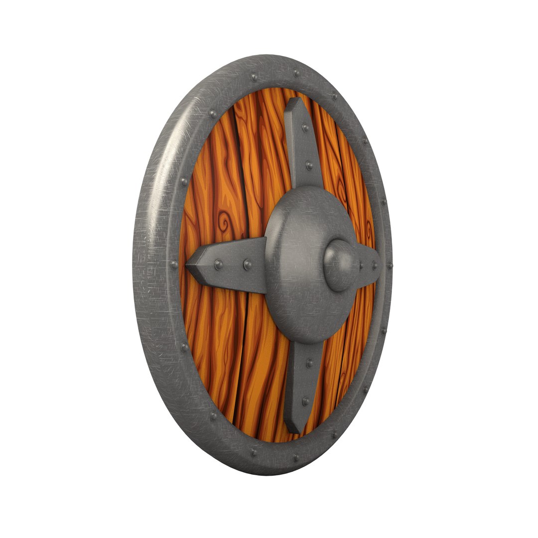 Cartoon Shield 3D Model - TurboSquid 1401942