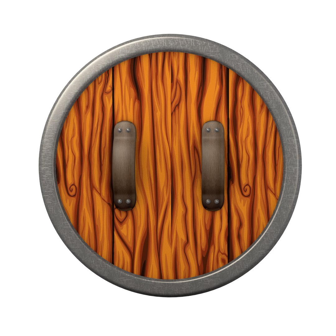 Cartoon Shield 3D Model - TurboSquid 1401942