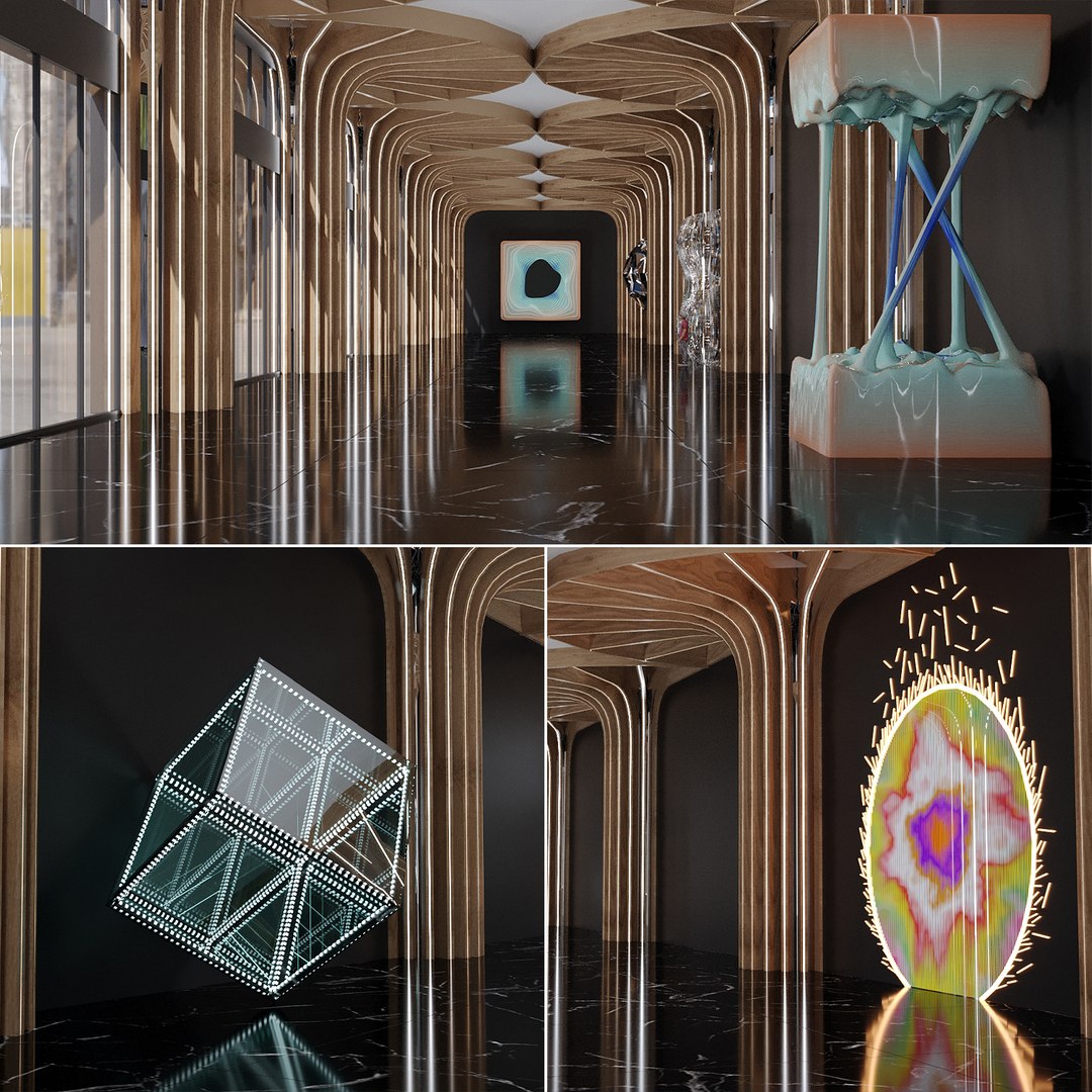 Exhibition hall 3D model - TurboSquid 2067018