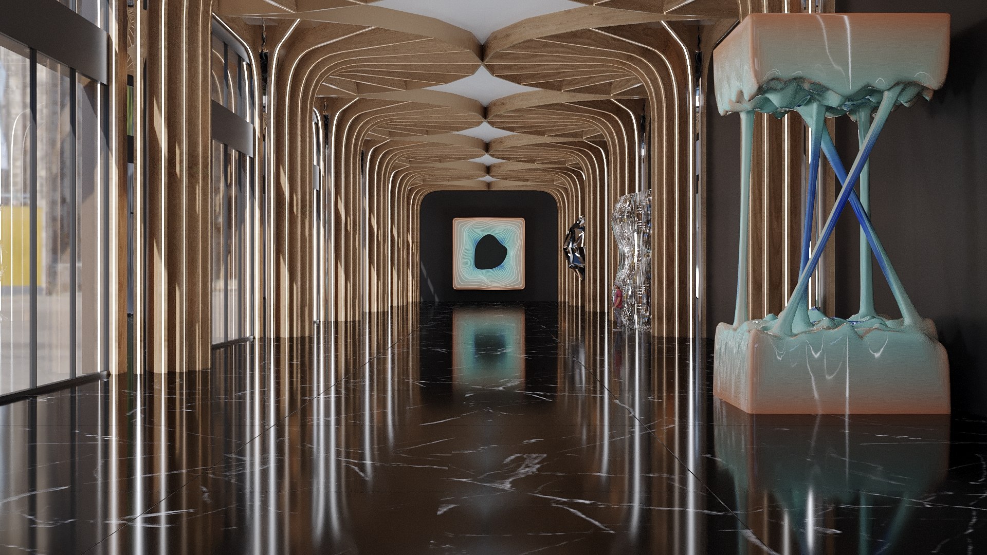 Exhibition Hall 3D Model - TurboSquid 2067018