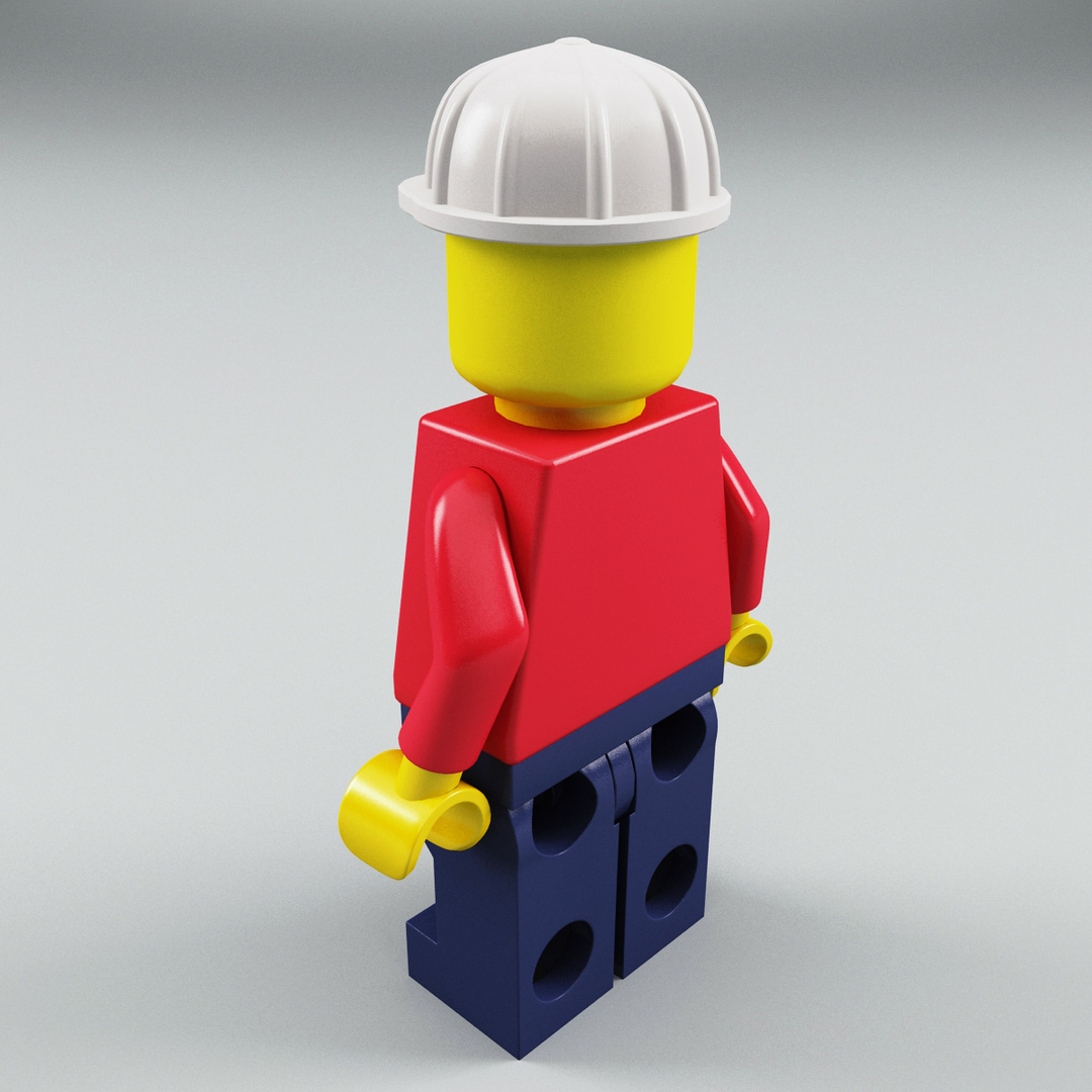 lego man 3d model