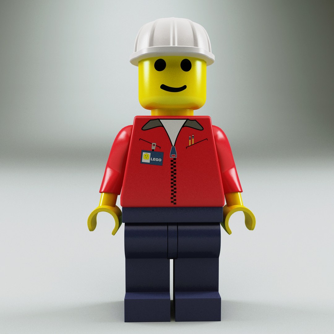 lego man 3d model