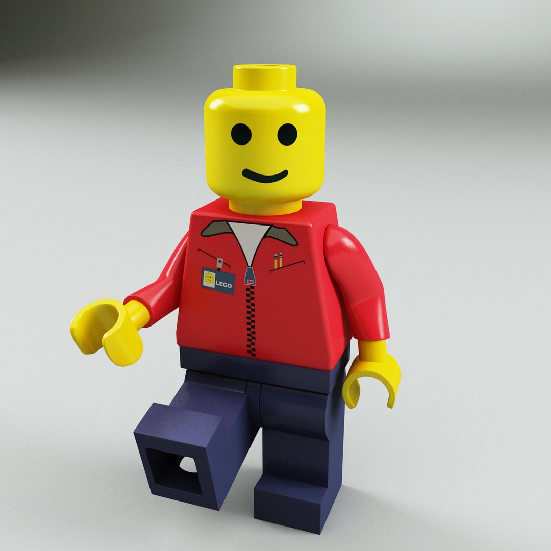lego man 3d model