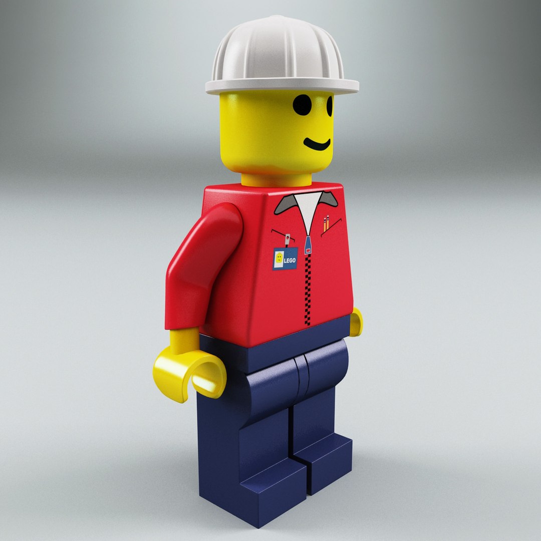 lego man 3d model