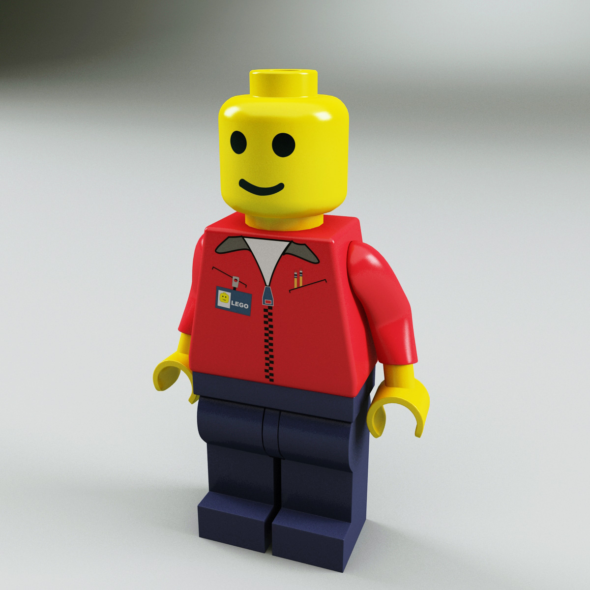 lego man 3d model