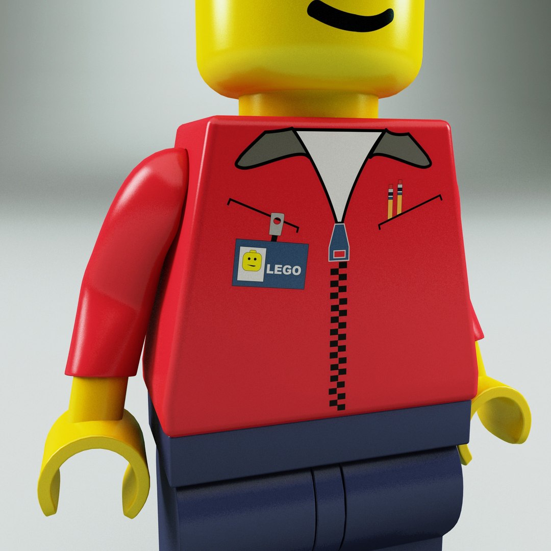 lego man 3d model