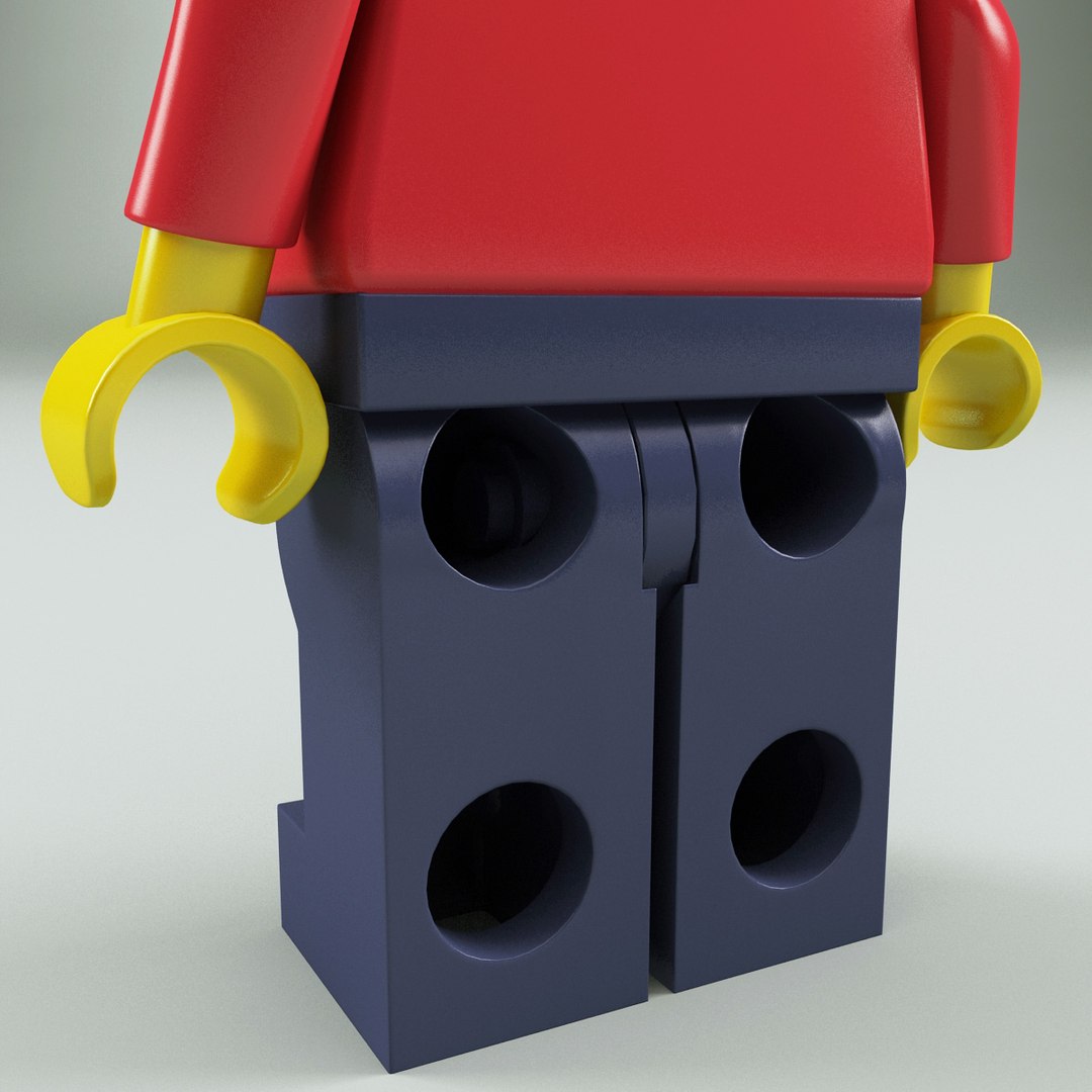 lego man 3d model
