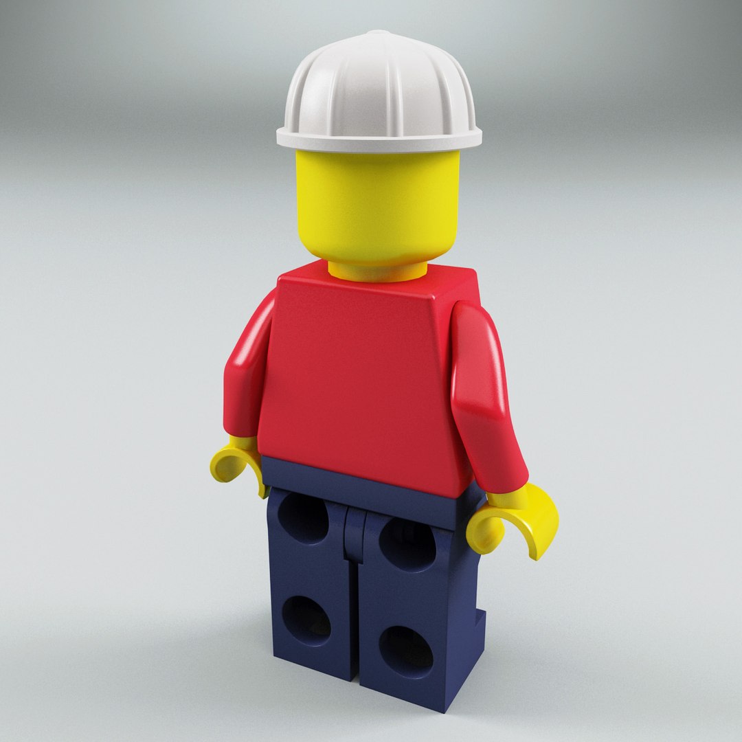lego man 3d model