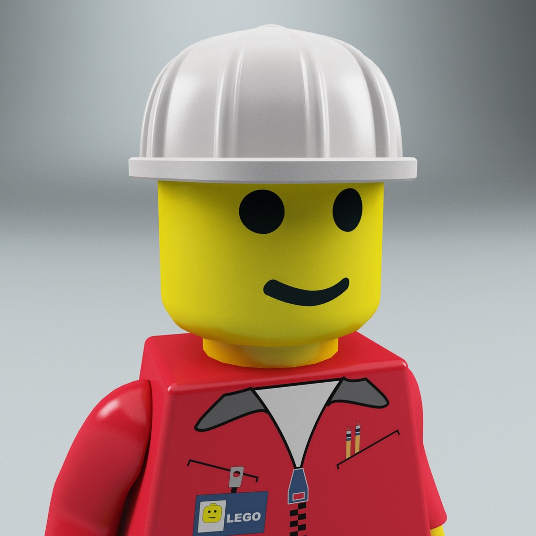 lego man 3d model