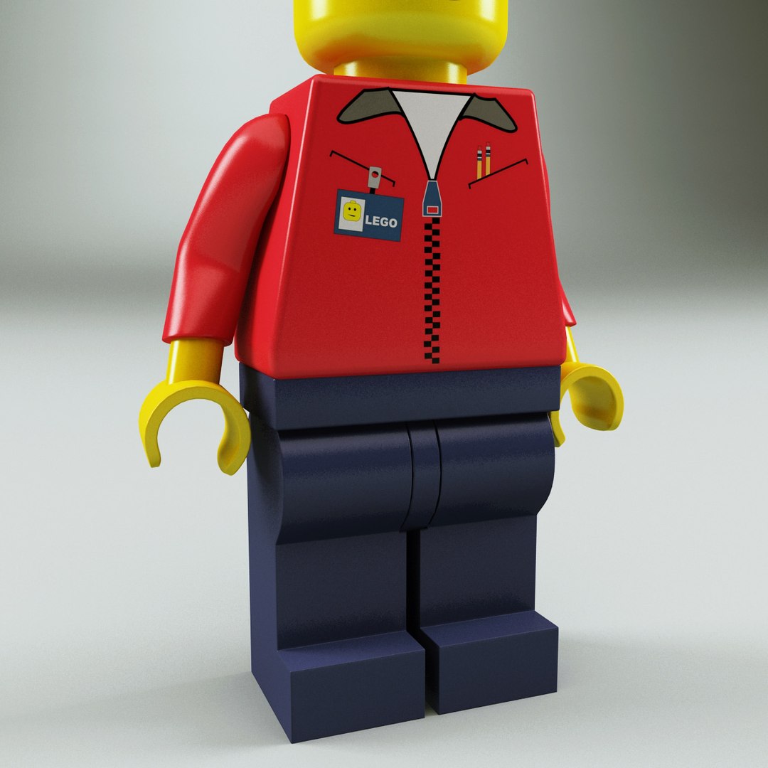 lego man 3d model