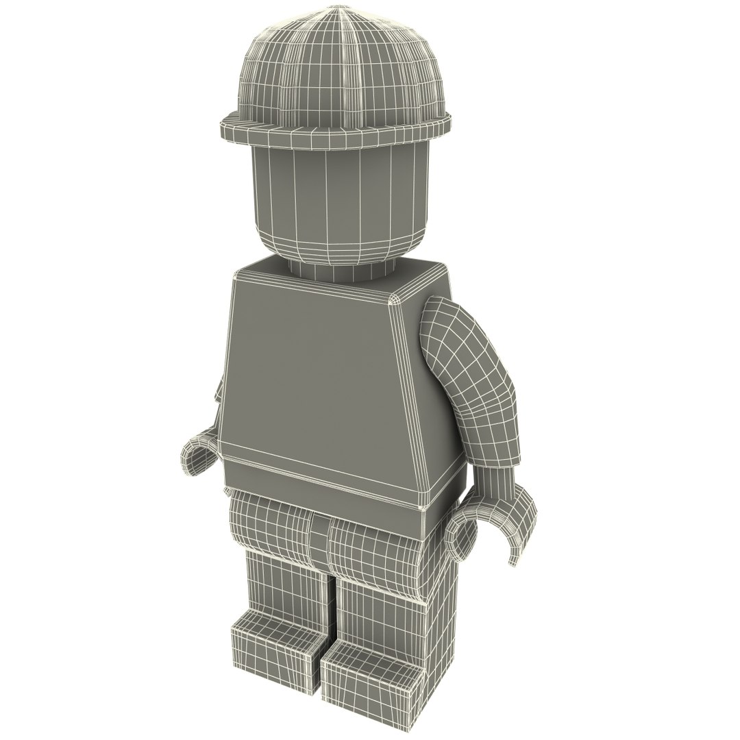 lego man 3d model