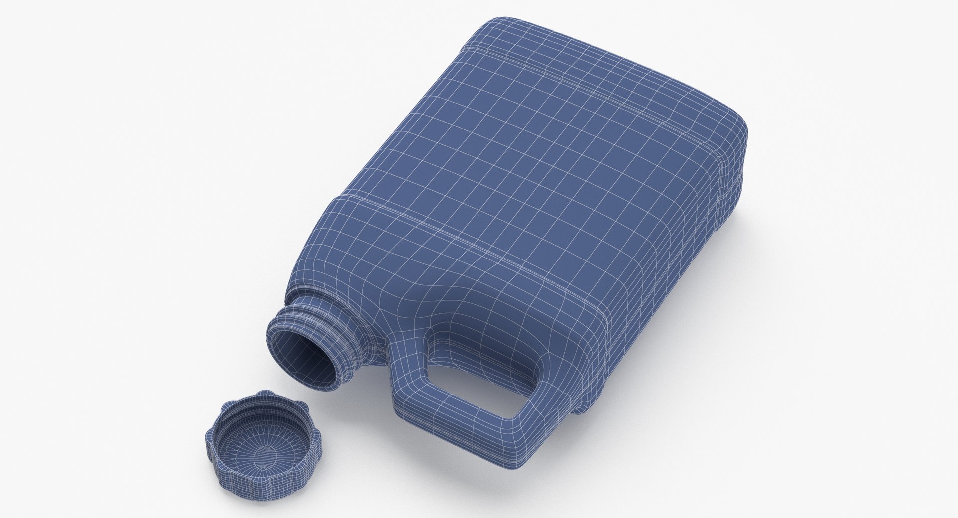 Plastic F Style Bottle 16oz With Child Resistant Cap 02 3D Model ...