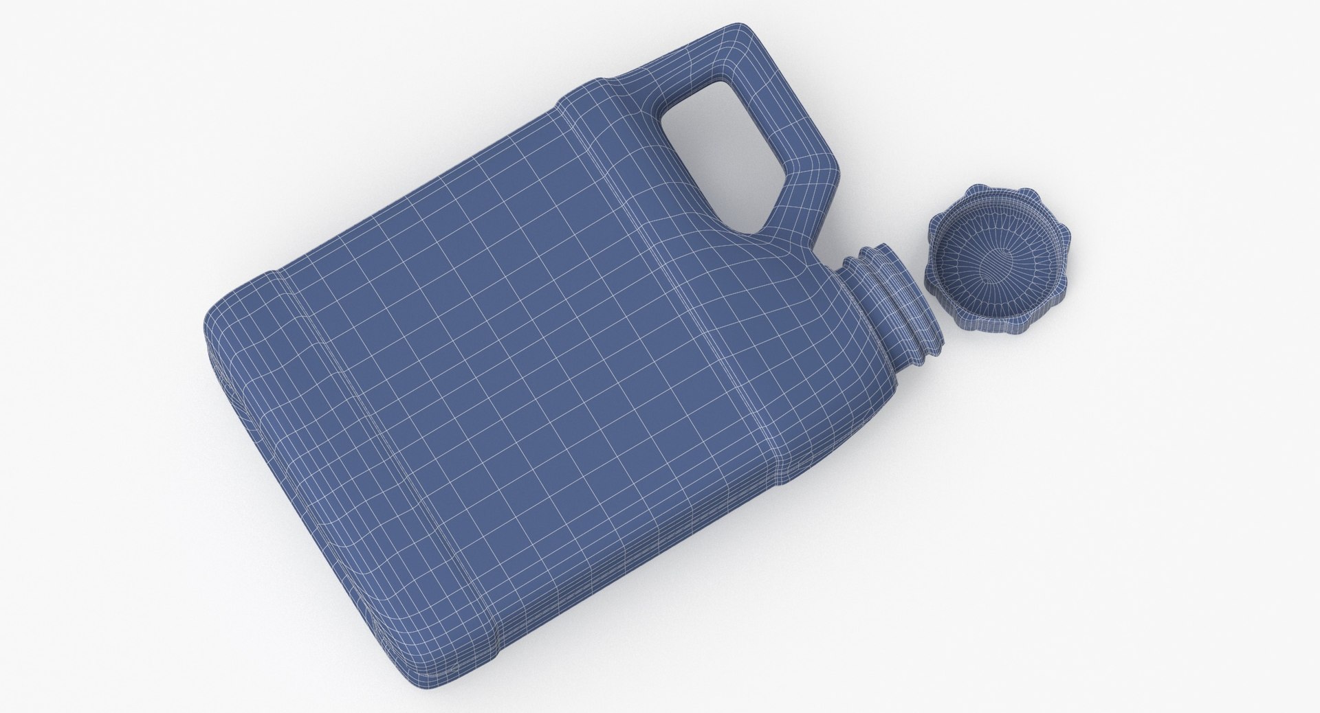 Plastic F Style Bottle 16oz With Child Resistant Cap 02 3D Model ...