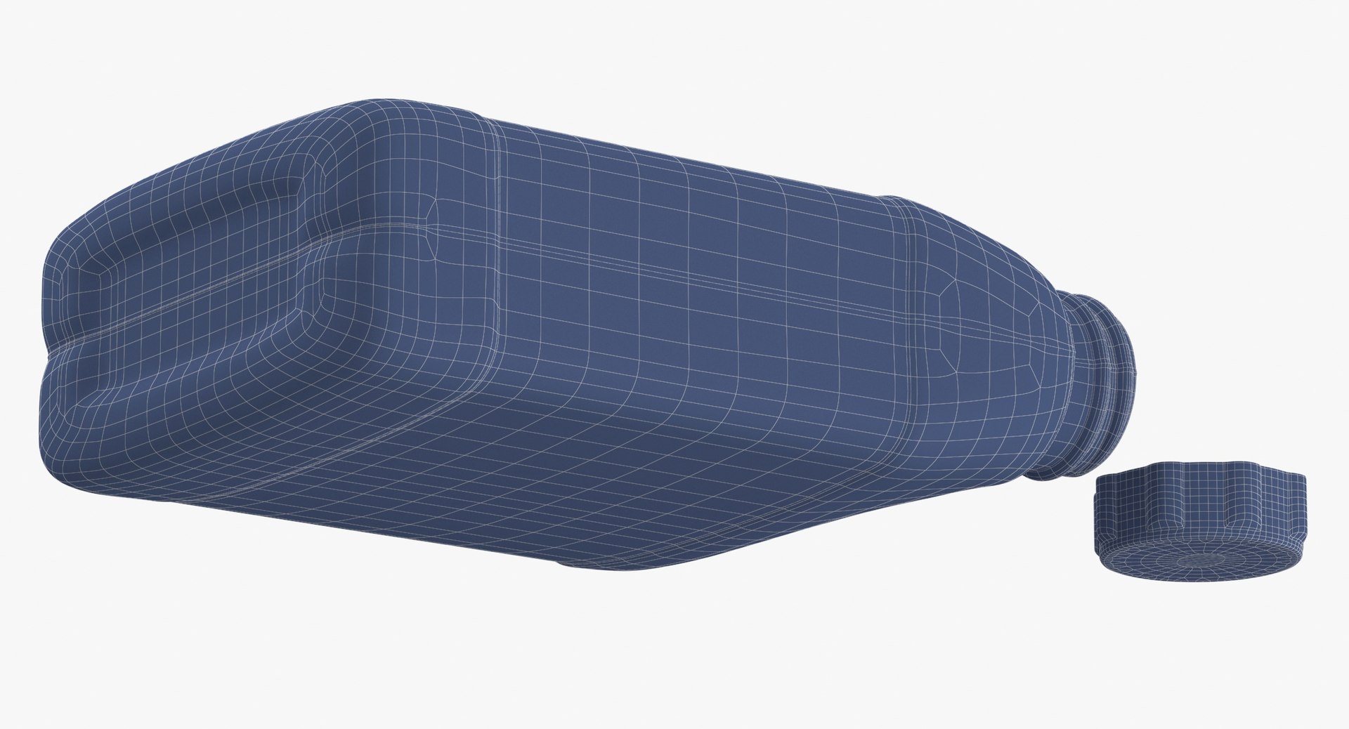 Plastic F Style Bottle 16oz With Child Resistant Cap 02 3D Model ...