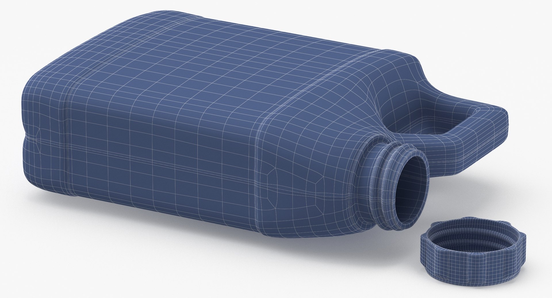 Plastic F Style Bottle 16oz With Child Resistant Cap 02 3D Model ...