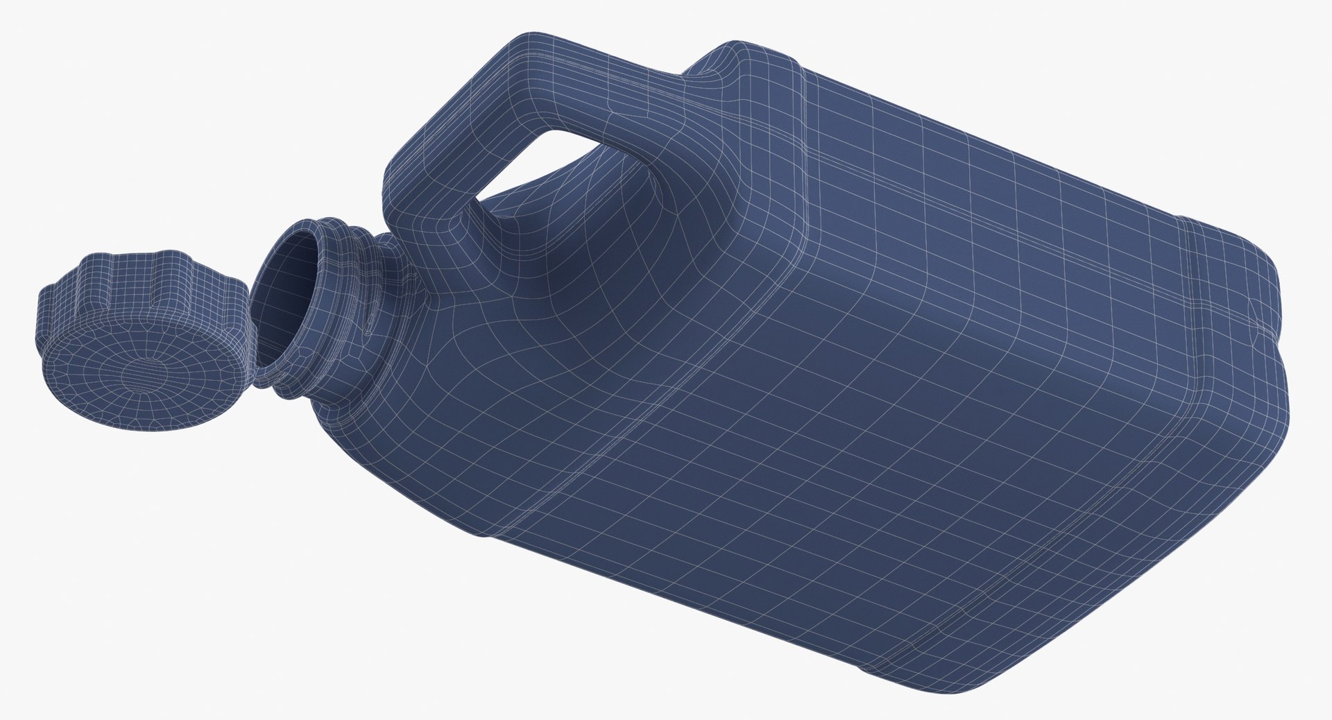 Plastic F Style Bottle 16oz With Child Resistant Cap 02 3D Model ...