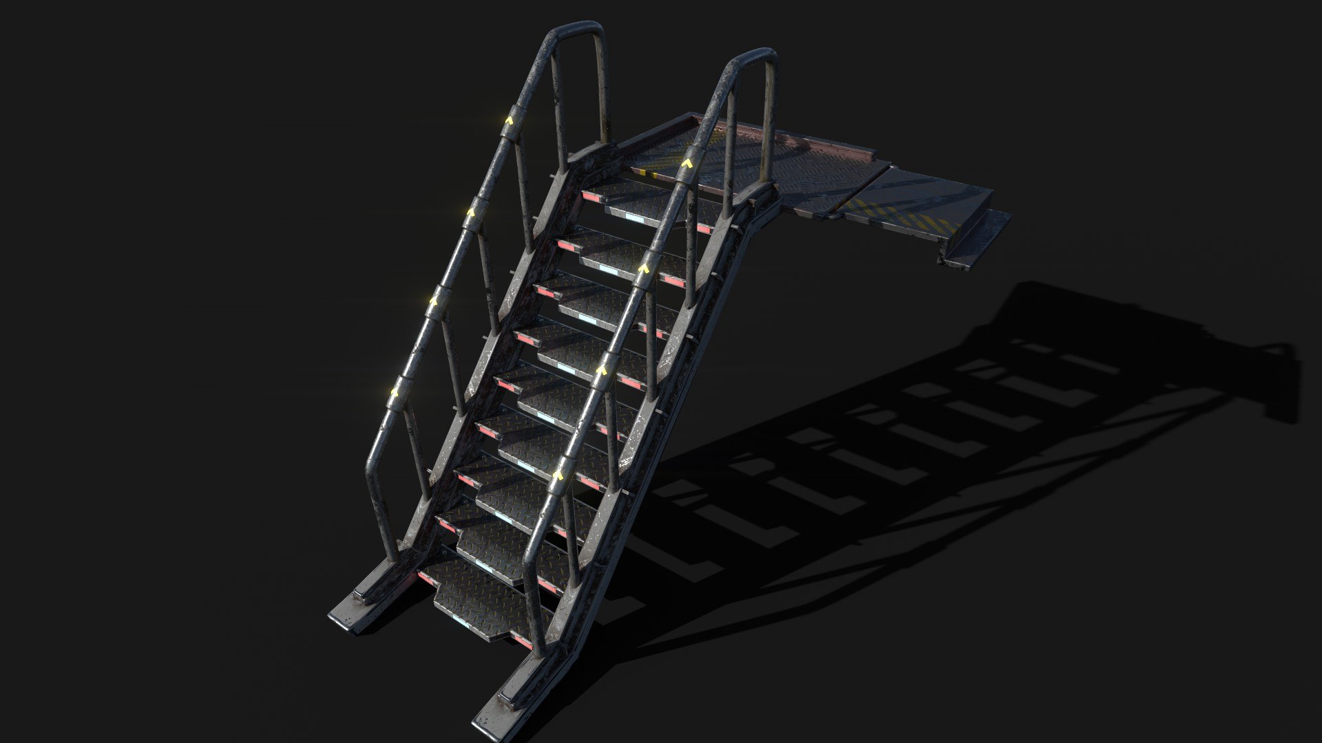 Scifi Stairs 3D Model - TurboSquid 2027561