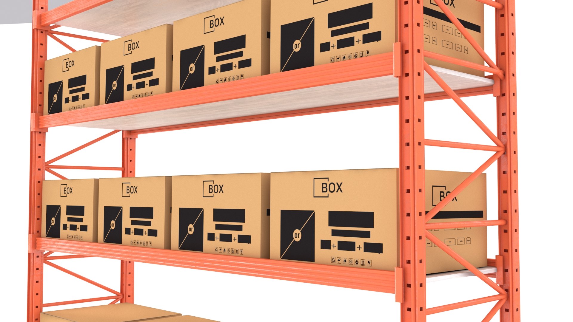 Industrial Shelf Modular 3D Model - TurboSquid 1684566