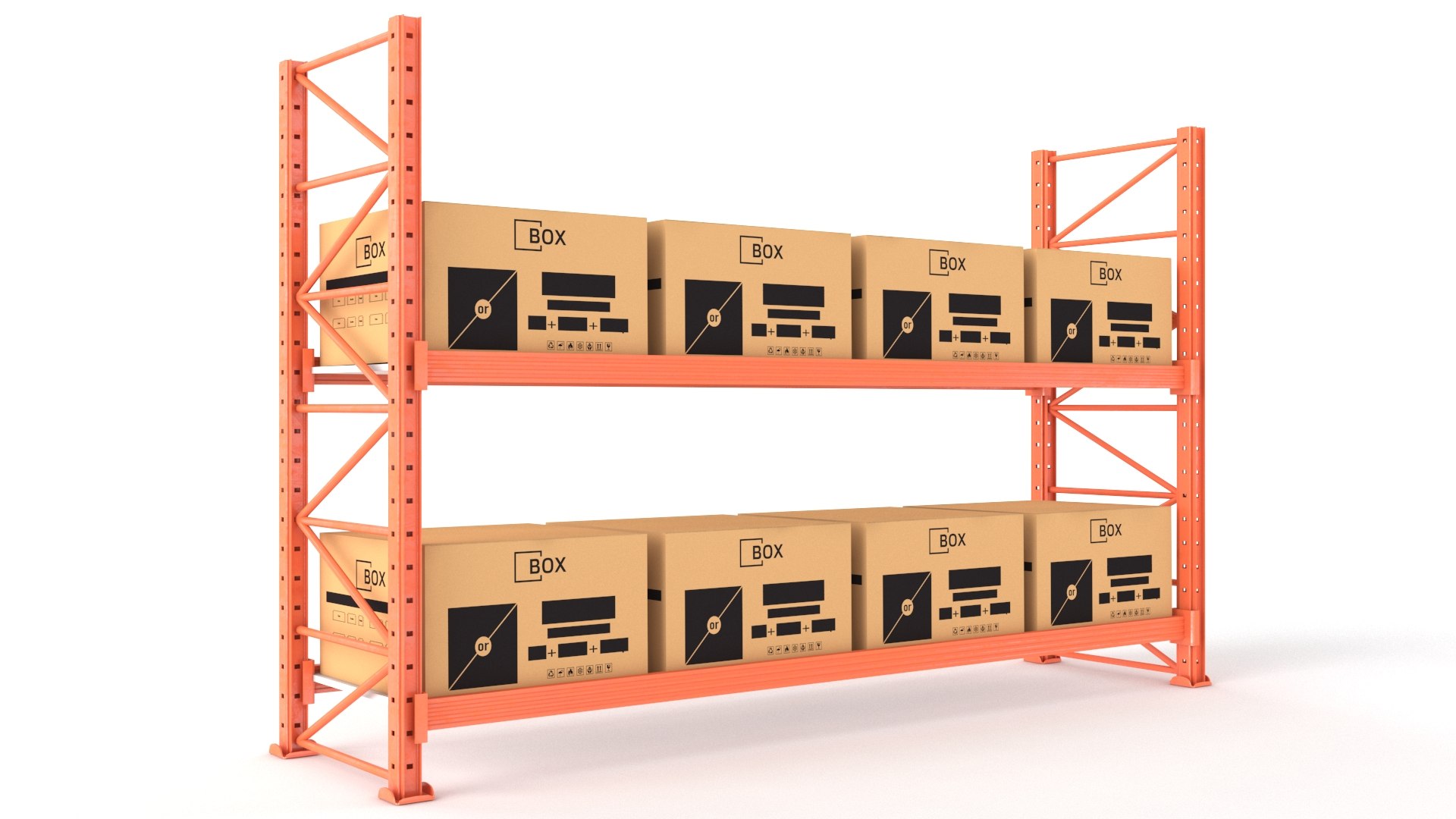 Industrial Shelf Modular 3D Model - TurboSquid 1684566