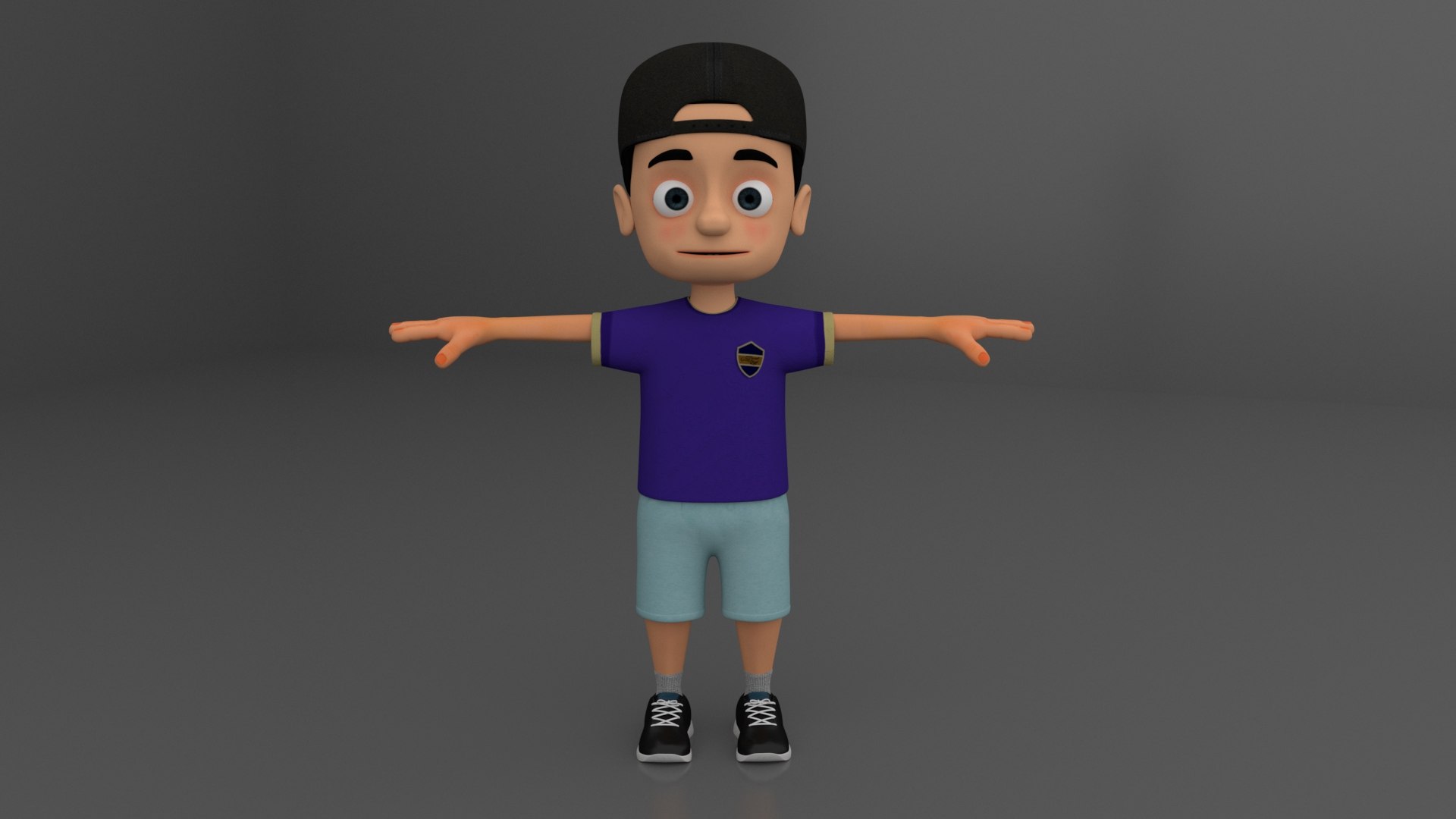 Kid Cartoon 3D Model - TurboSquid 1752849