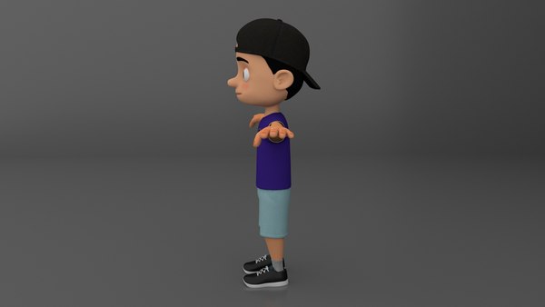 Kid Cartoon 3D model - TurboSquid 1752849