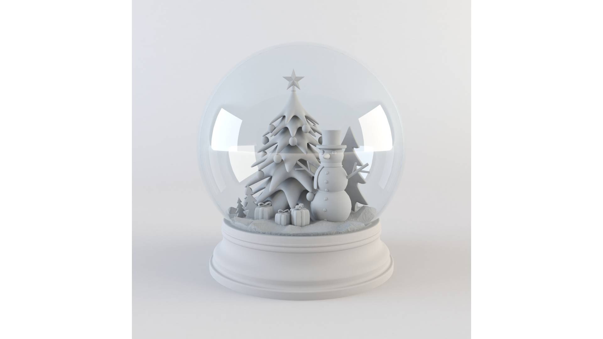 Snow Globe 3D - TurboSquid 1995644